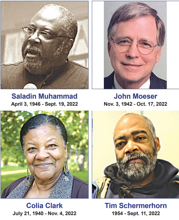 OBITUARIES: SALADIN MUHAMMAD, JOHN MOESER, COLIA CLARK AND TIM ...